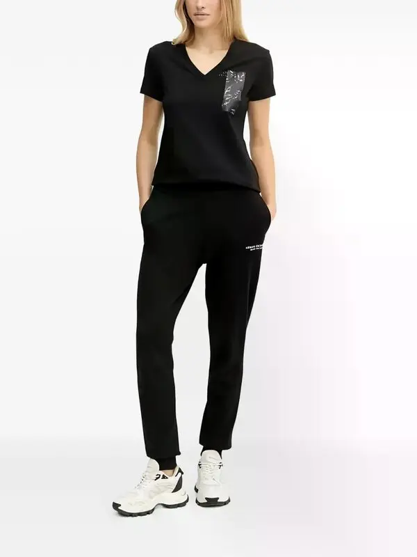 Armani Exchange V-neck T-shirt - Black