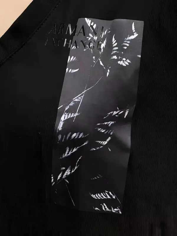 Armani Exchange V-neck T-shirt - Black