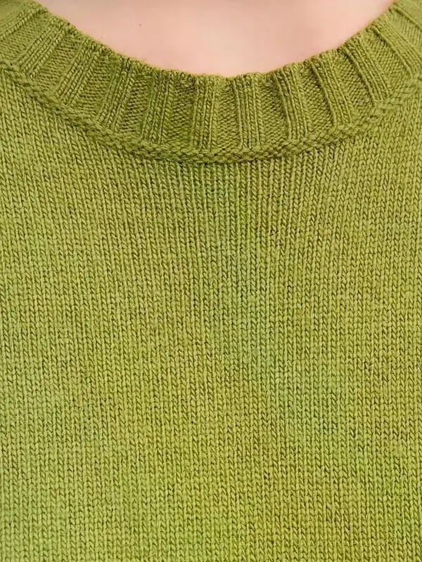 BENETTON Ribbed Sleeveless Knitwear - Green