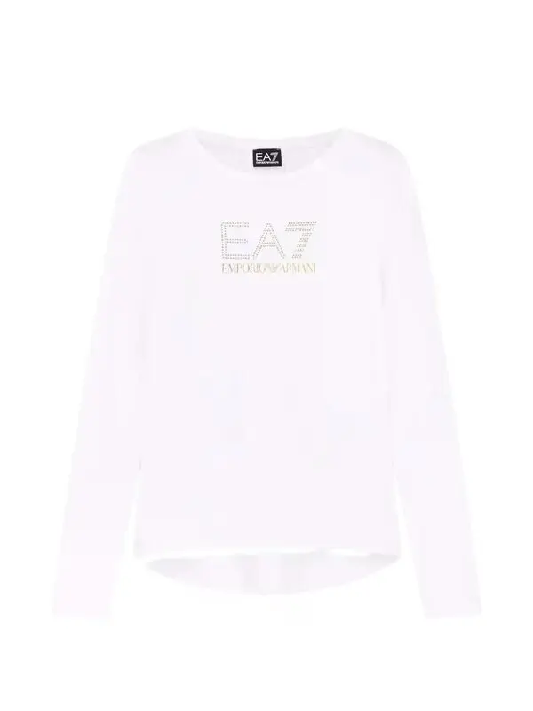 EA7 Studded Details T-shirt - White