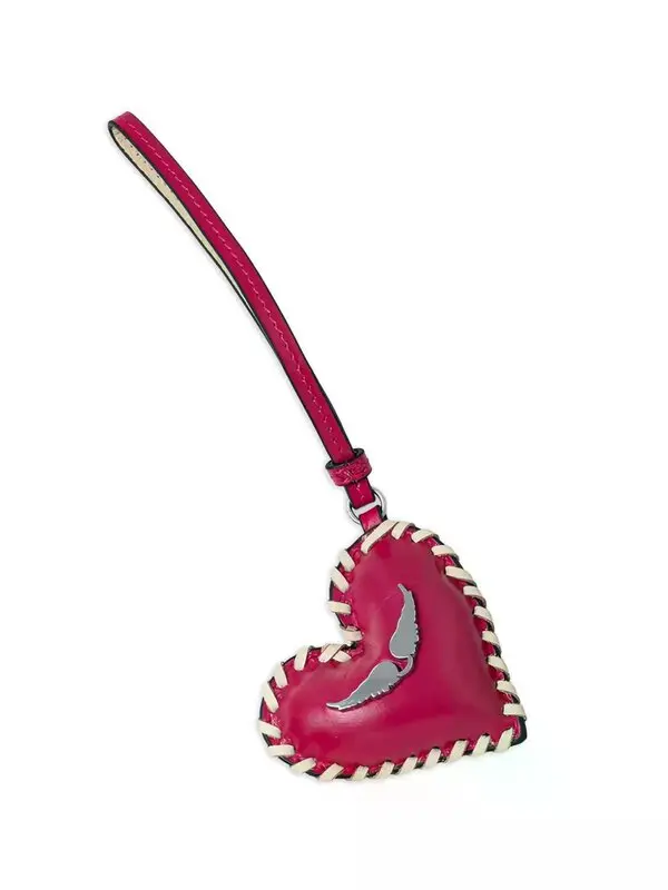 Zadig&Voltaire Heart Stitched Keyring - Pink