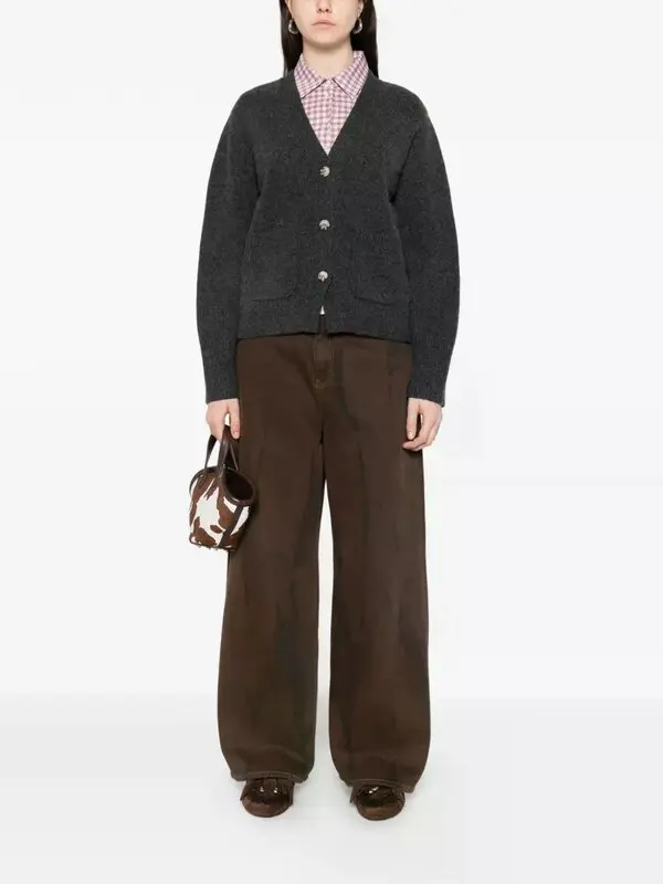 Arch4 Janelle V-neck Cardigan - Grey