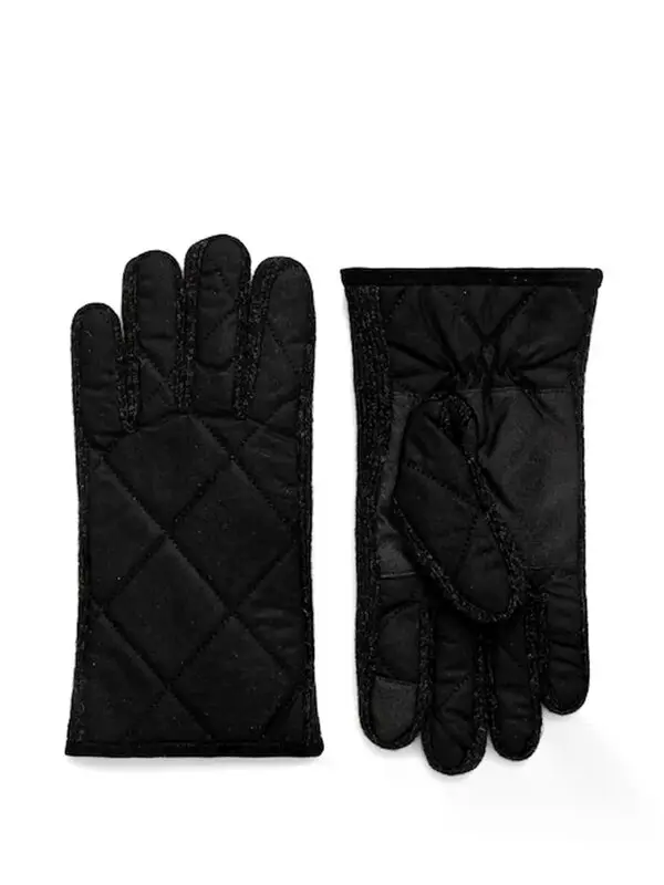 Barbour Quilted Gloves - Black