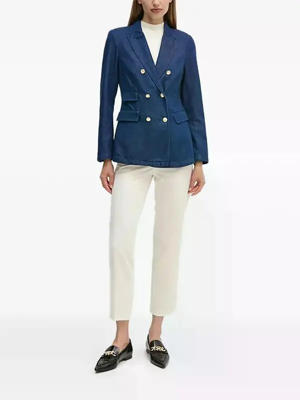 BENETTON Straight Leg Button Closure Trousers - Neutrals