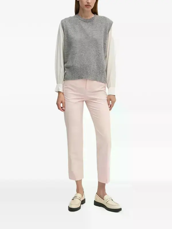 BENETTON Buttoned Tailored Trousers - Pink
