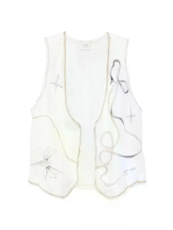 ALYSI Floral Sleeveless Vest