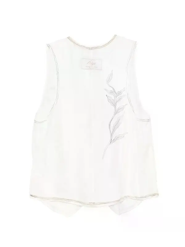 ALYSI Floral Sleeveless Vest