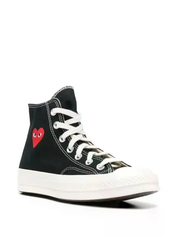 Play Comme Des Garcon Chuck 70 Hi Heart Sneakers