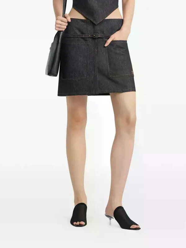 COURREGES Mini Skirt With Flap-pockets