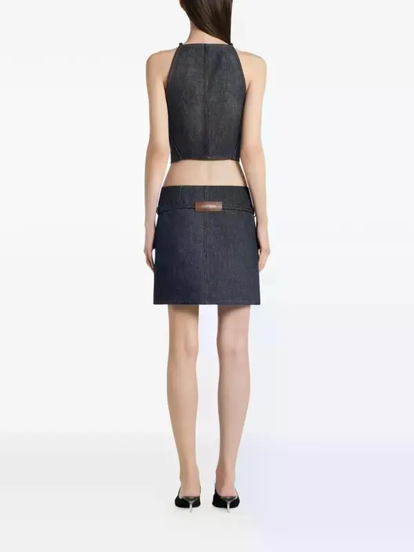 COURREGES Mini Skirt With Flap-pockets