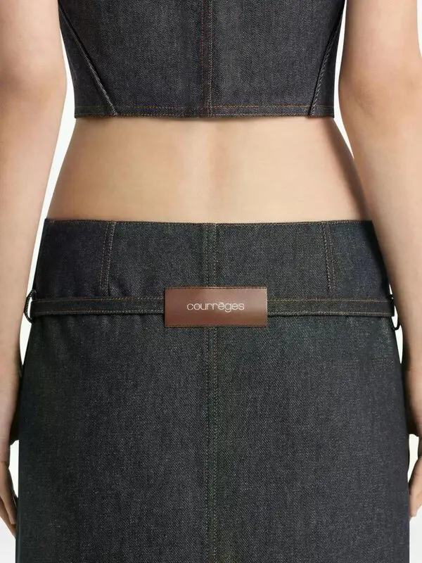 COURREGES Mini Skirt With Flap-pockets