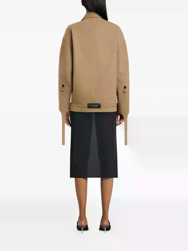 COURREGES Oblique Short Trench Jacket