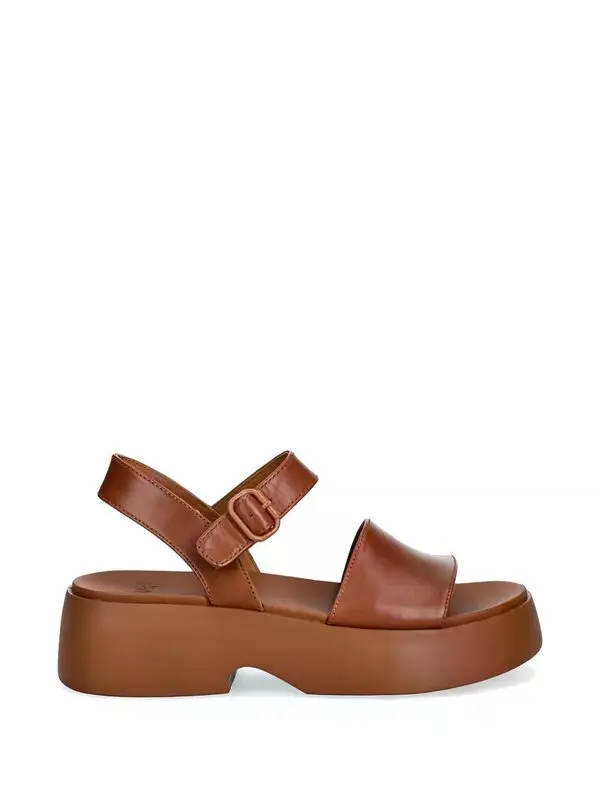 Camper Buckle Strap Sandals - Brown