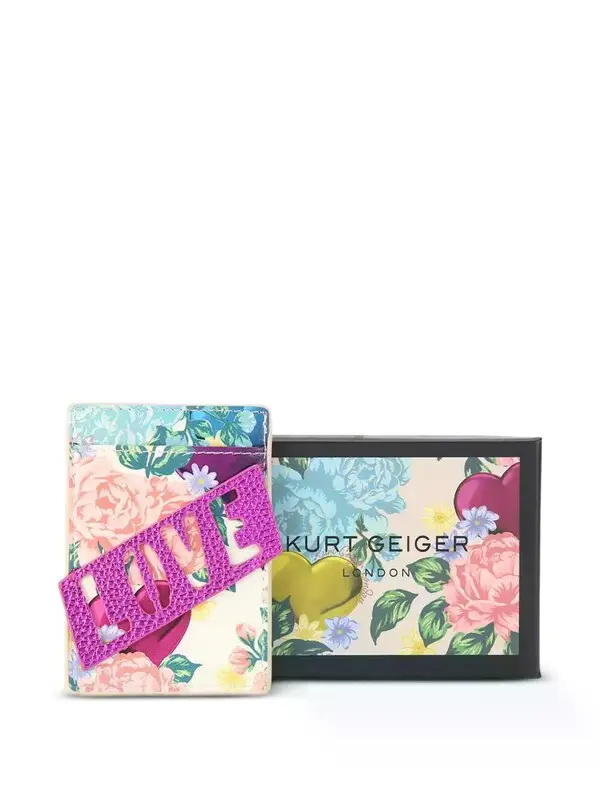 Kurt Geiger Floral-pattern Cardholder