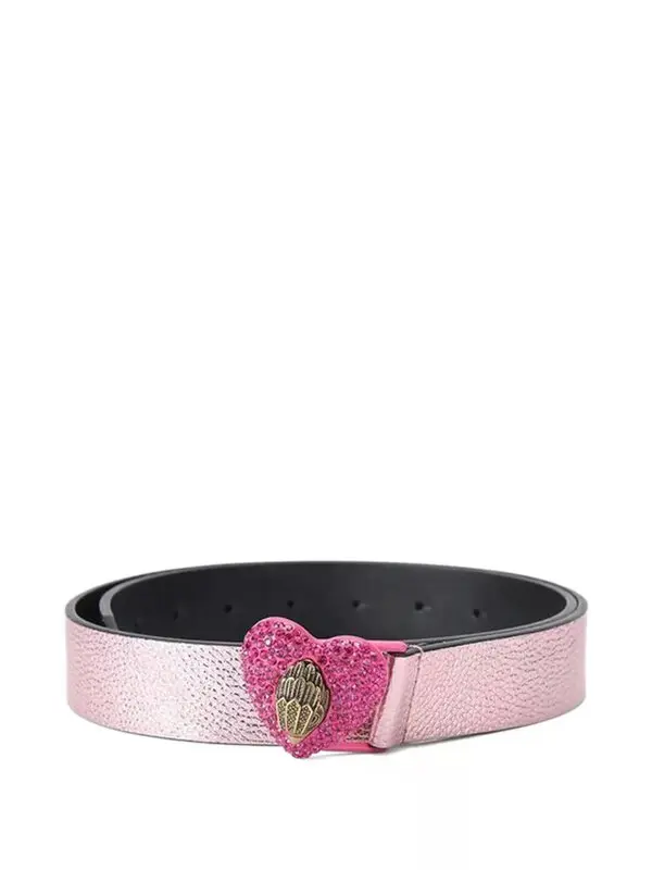 Kurt Geiger Heart Embellished Belt - Pink
