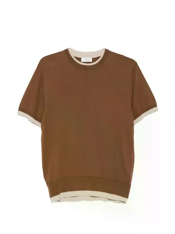 PAOLO PECORA Contrast-trim T-shirt