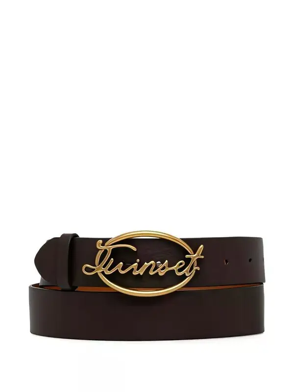 TWINSET Signature Plaque Belt - Brown