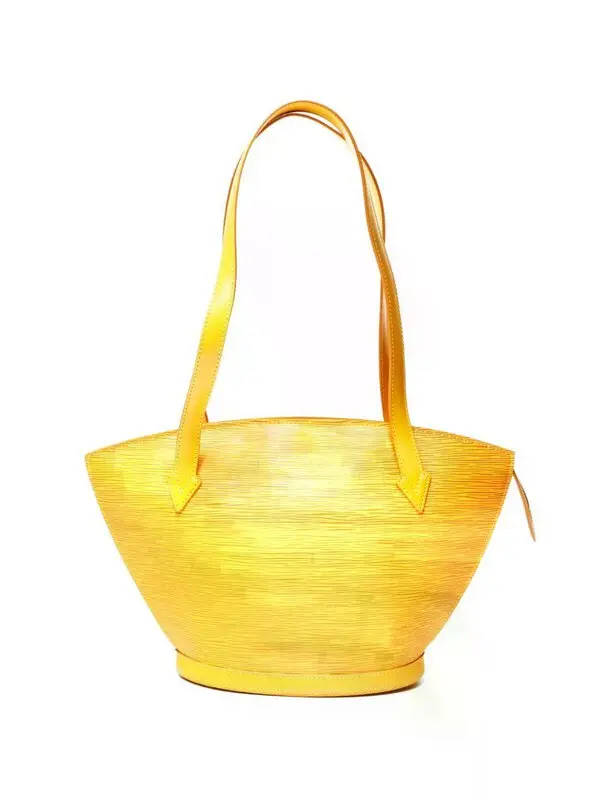 LOUIS VUITTON 1997 Textured Leather Shoulder Bag - Yellow