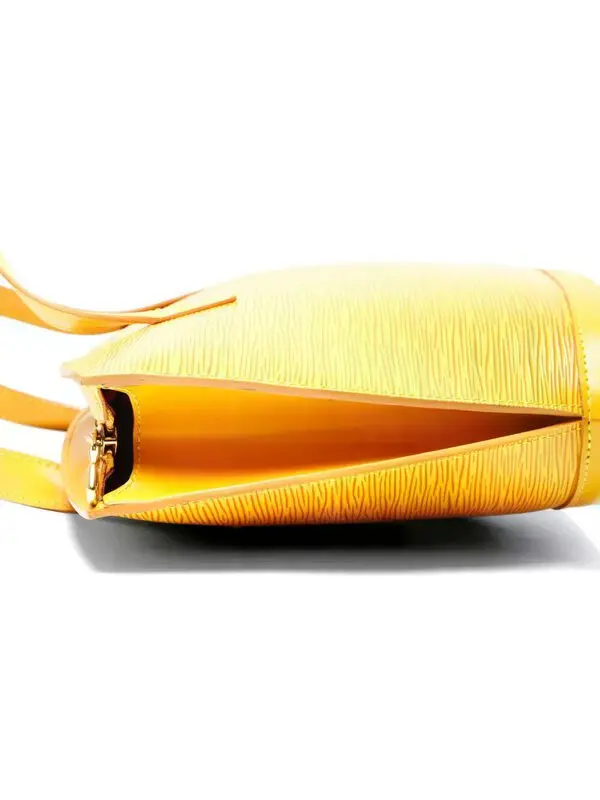 LOUIS VUITTON 1997 Textured Leather Shoulder Bag - Yellow