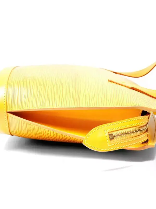 LOUIS VUITTON 1997 Textured Leather Shoulder Bag - Yellow