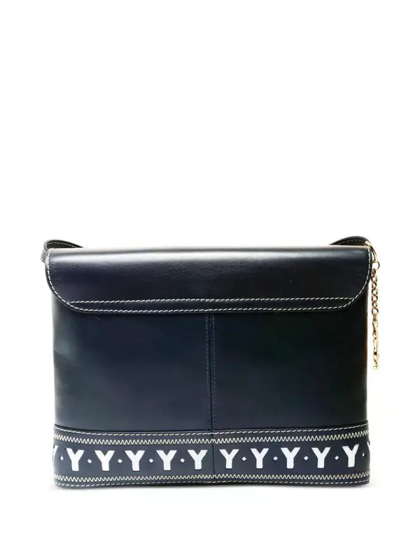 Saint Laurent 1990s Logo Leather Shoulder Bag