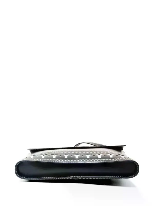 Saint Laurent 1990s Logo Leather Shoulder Bag