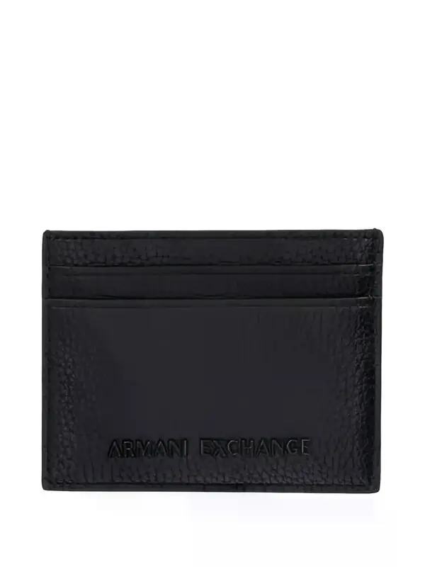 Armani Exchange Logo-plaque Cardholder - Black