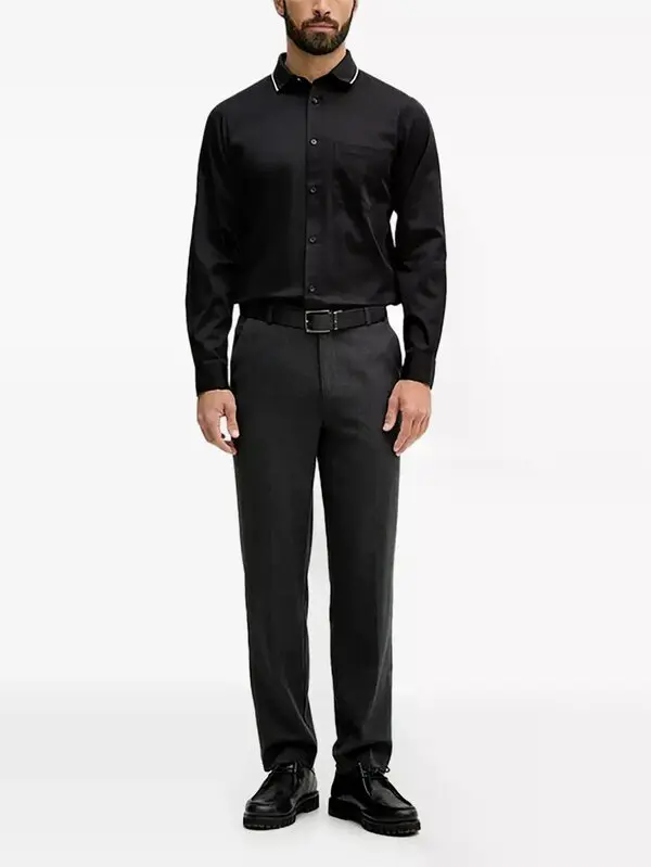 Armani Exchange Chest-pocket Contrast-collar Shirt