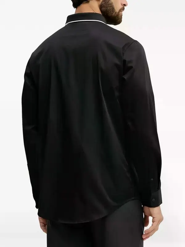 Armani Exchange Chest-pocket Contrast-collar Shirt