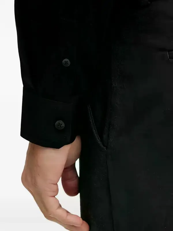Armani Exchange Chest-pocket Contrast-collar Shirt