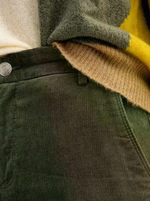 BENETTON Corduroy Trousers - Green