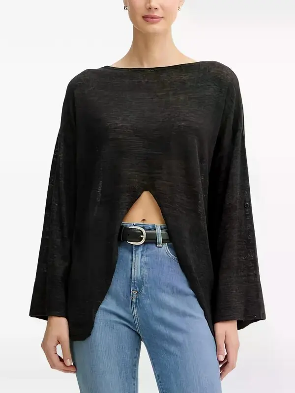 BENETTON Open-front Wide-sleeved Sweater