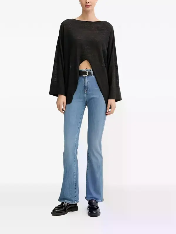 BENETTON Open-front Wide-sleeved Sweater