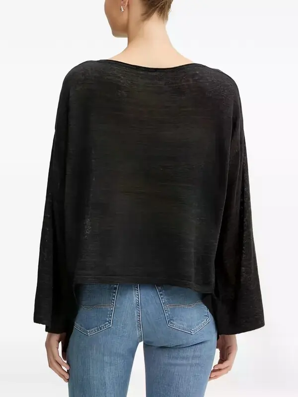 BENETTON Open-front Wide-sleeved Sweater