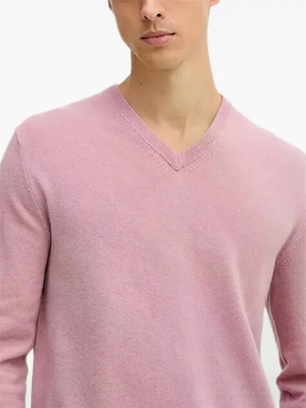 BENETTON V-neck Long Sleeve Sweatshirt