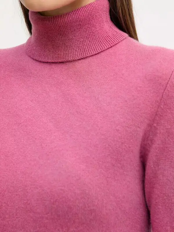 BENETTON Roll-neck Sweater - Pink