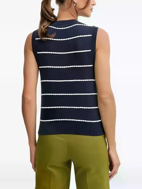 BENETTON Striped Knitted Sleeveless Top
