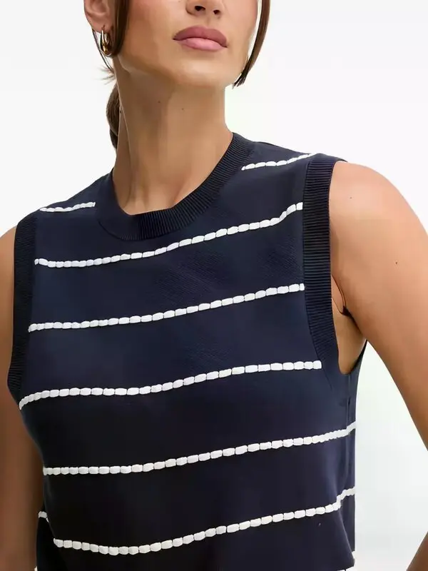 BENETTON Striped Knitted Sleeveless Top