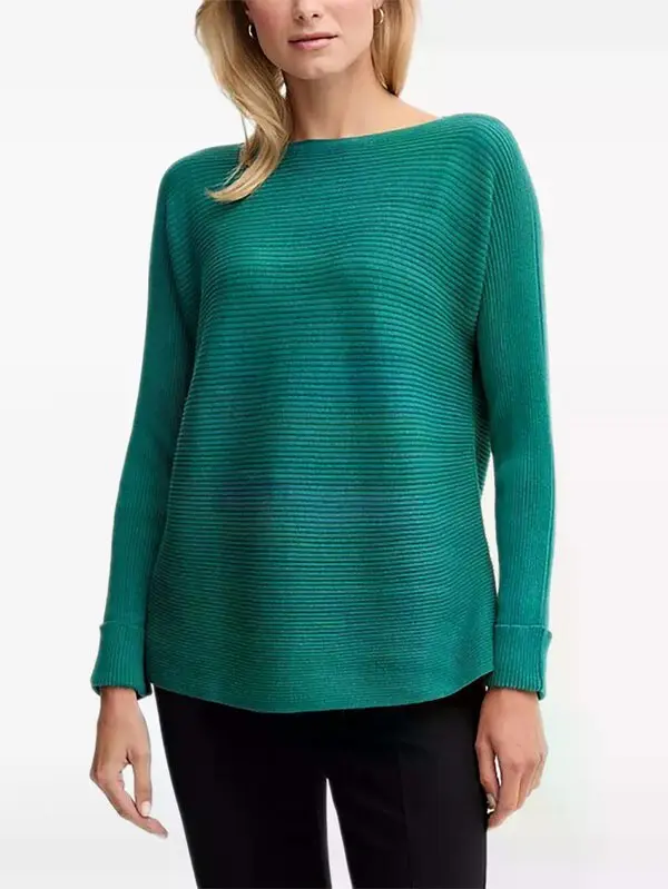 BENETTON Ribbed Boat-neck Sweater