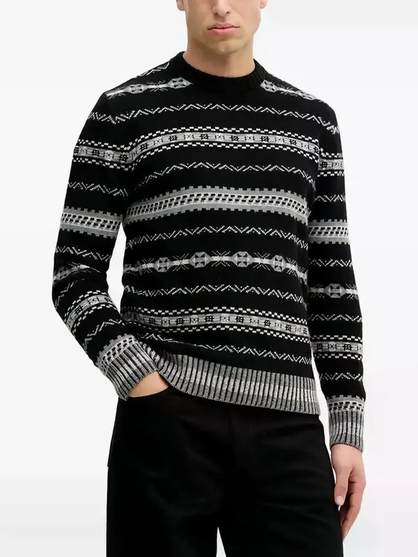 BENETTON Patterned Pullover Sweater