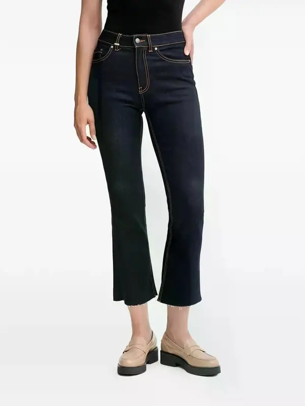 BENETTON Frayed Hem Jeans - Blue