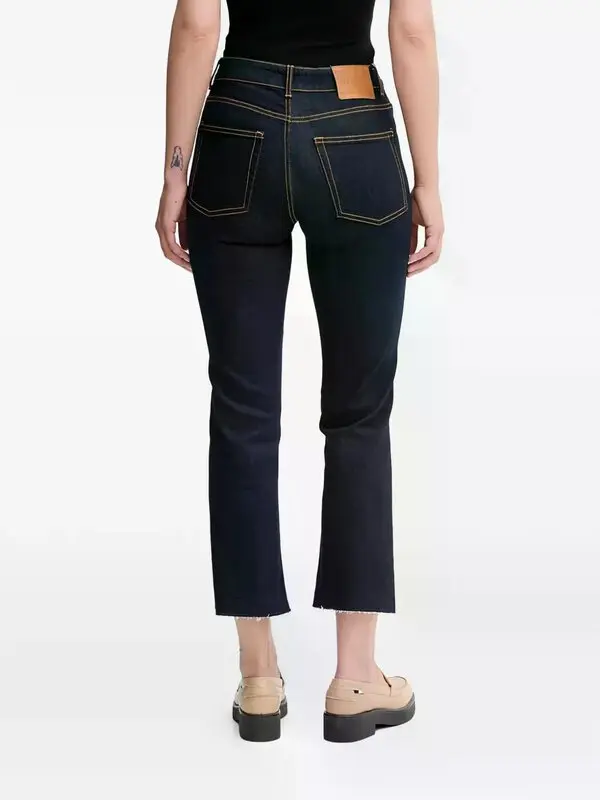 BENETTON Frayed Hem Jeans - Blue