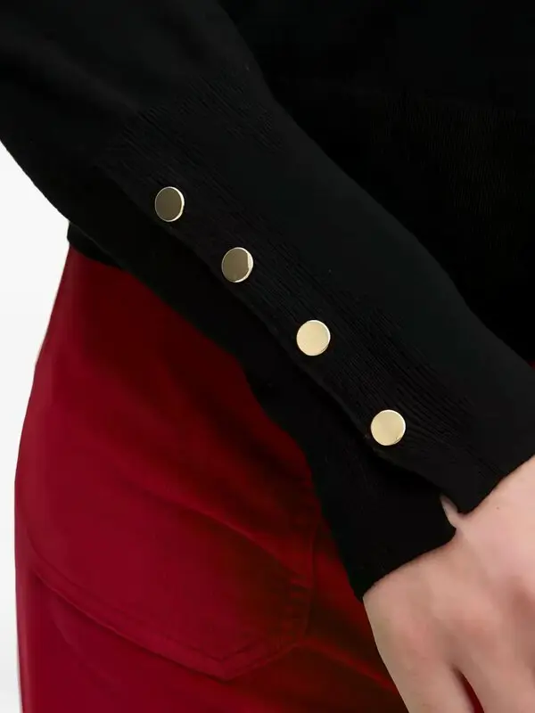 BENETTON Button V-neck Knitwear