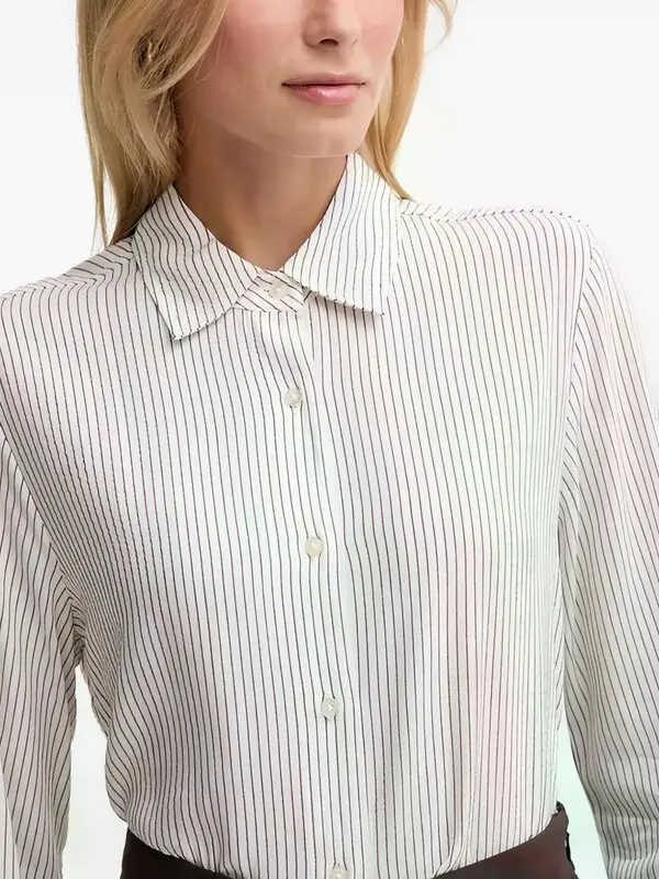 BENETTON Striped Button-up Shirt