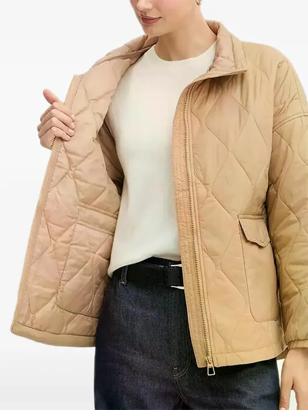 BENETTON Quilted Flap-pocket Jacket
