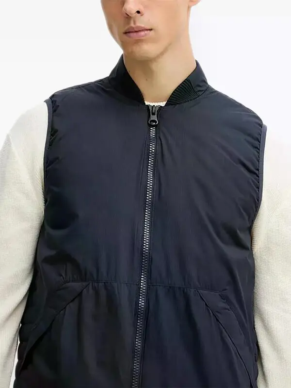 BENETTON Quilted Zip Up Gilet