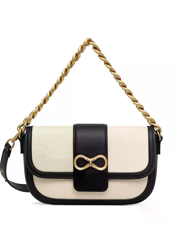 TWINSET Chain-link Satchel - Neutrals