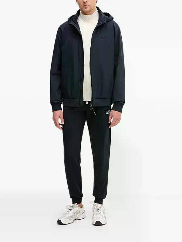 EA7 Zip-up Hooded Jacket - Blue