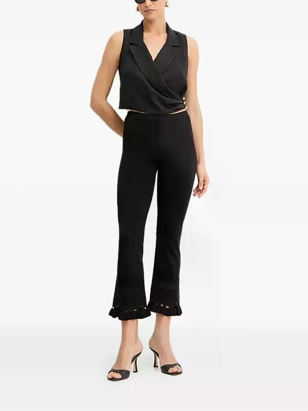 TWINSET Crochet Ruffled Trousers