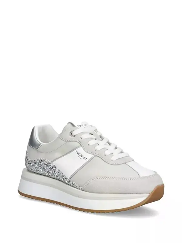 TWINSET Glitter Panel Sneakers